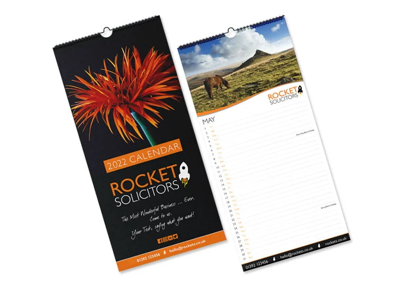 Slim Wall Photo Calendars, Personalised & Bespoke | Quick Turnaround ...