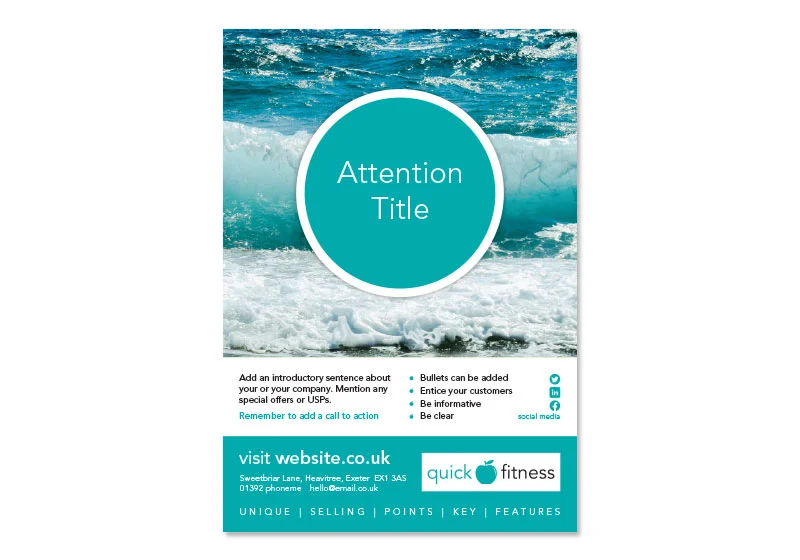 Circle Pro-Designed Custom Leaflets | Exeter, Devon | QuickPrint