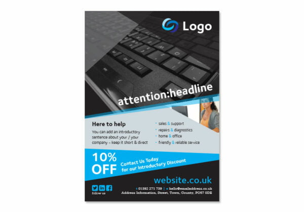 Geometric Pro-Designed Custom Leaflets | Exeter, Devon | QuickPrint