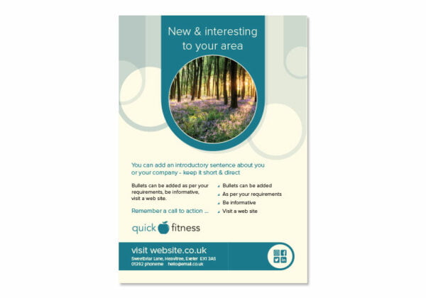 Natural Pro-Designed Custom Leaflets | Exeter, Devon | QuickPrint