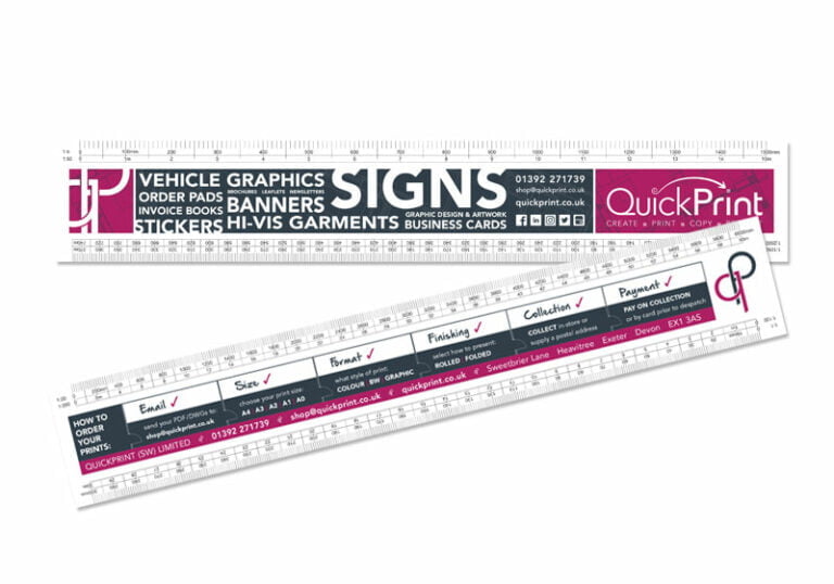 Custom Branded Rulers Printed in Full Colour | Quick Turnaround ...