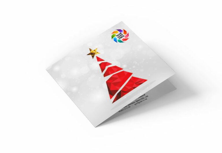 Geometric Tree Christmas Card | Exeter, Devon | QuickPrint