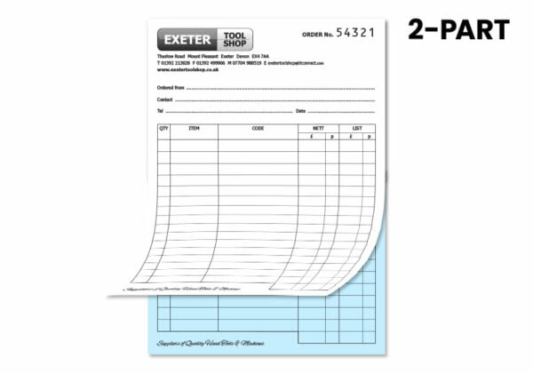 Business NCR 2-part Pads | Exeter, Devon | QuickPrint