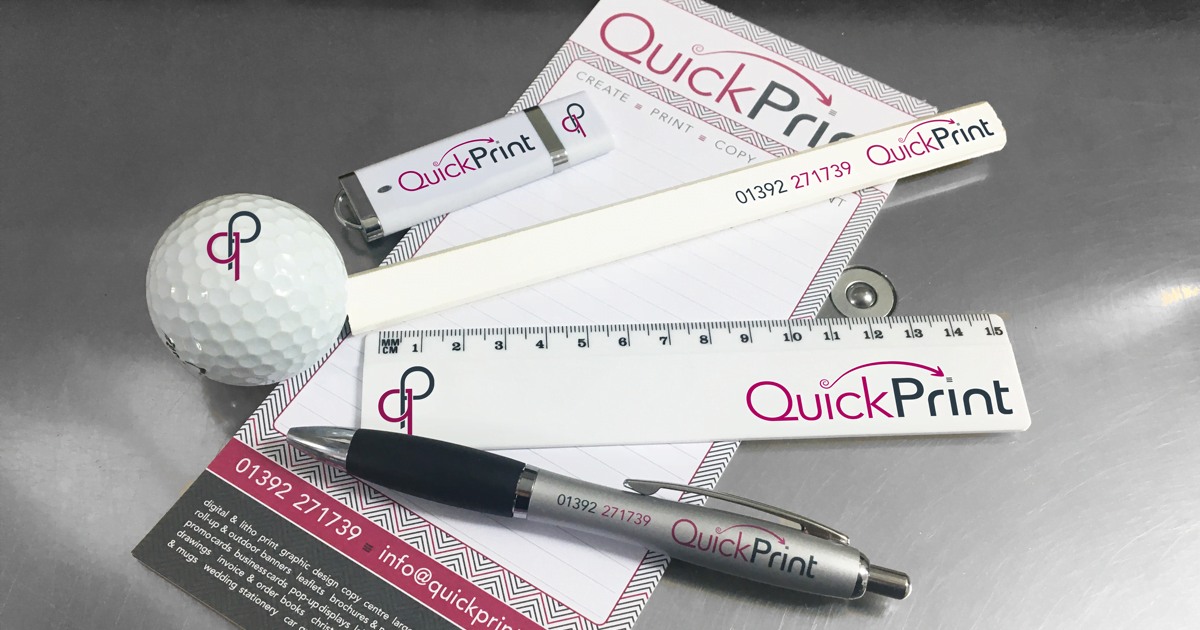 Promotional Item Gallery Branded products | Exeter | QuickPrint