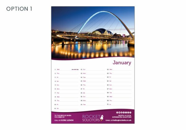 Custom A4 Photo Wall Calendars | Exeter, Devon | QuickPrint